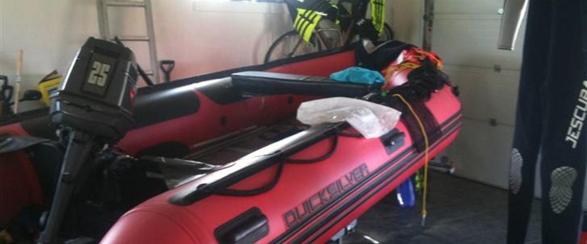 Quicksilver 430 HD - 2000 - Super god gummibåd der ligger...