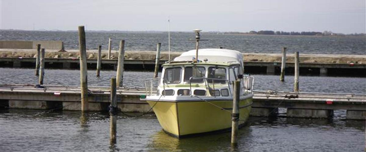 Glasfiberbåd albatross 26 `brumbassen` - 1976 - rigtig økonomisk og vel ...