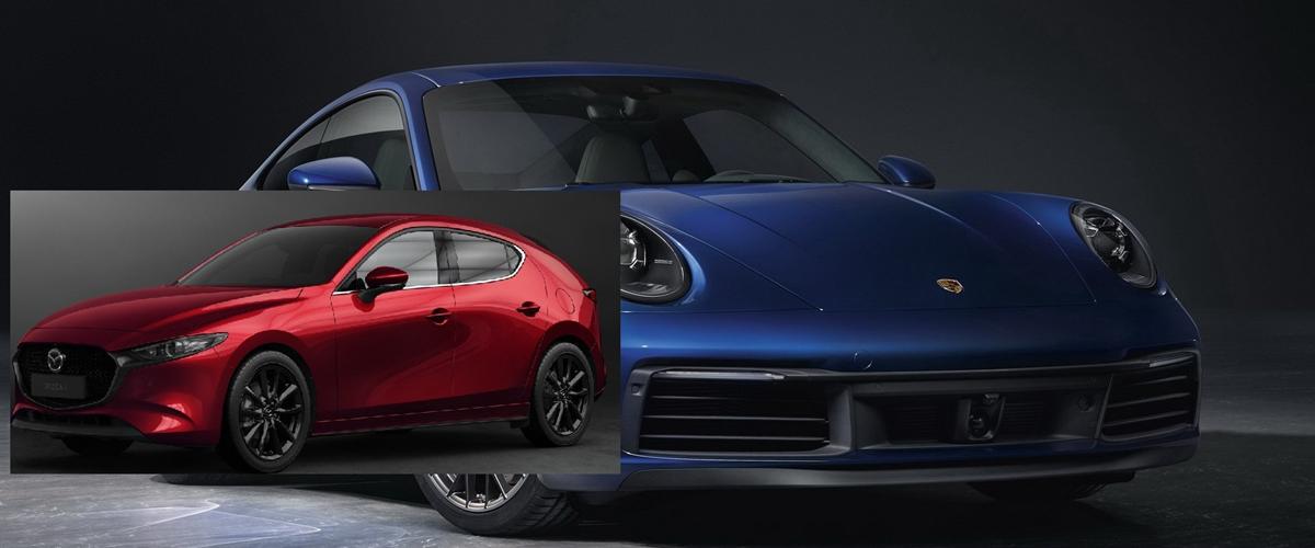 Porsche 911 992 og Mazda 3 er tilbage!