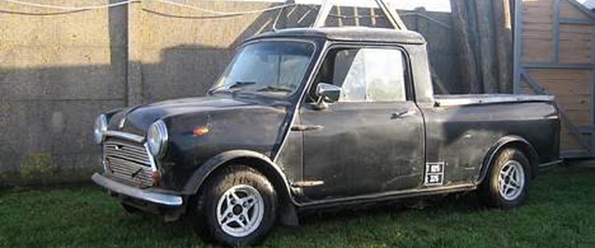 Mini Morris Pick-up - 1977 - Den skal svejses op og laves ...