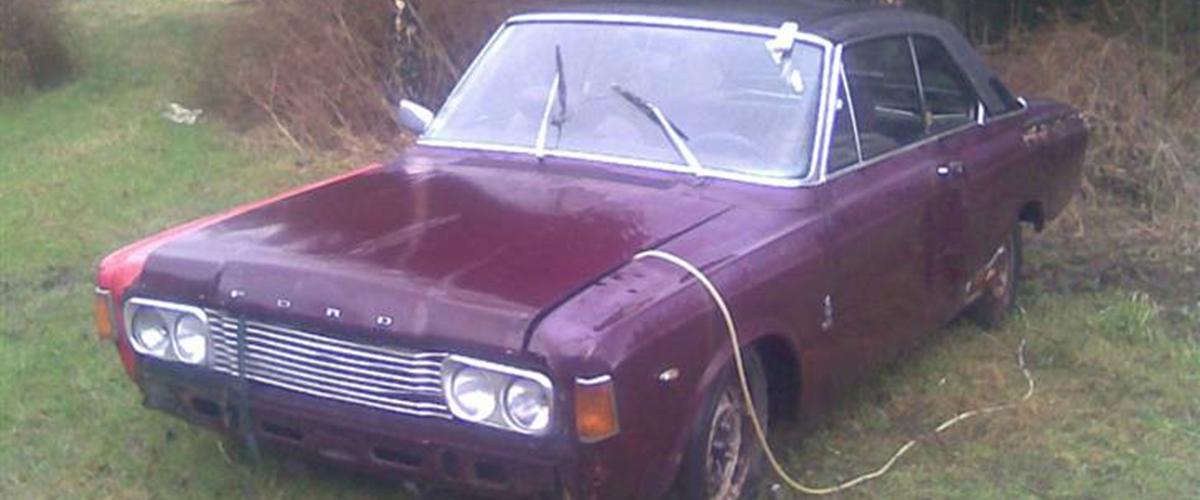 Ford P7 26M coupe solgt - 1968 - det er jo en renovering