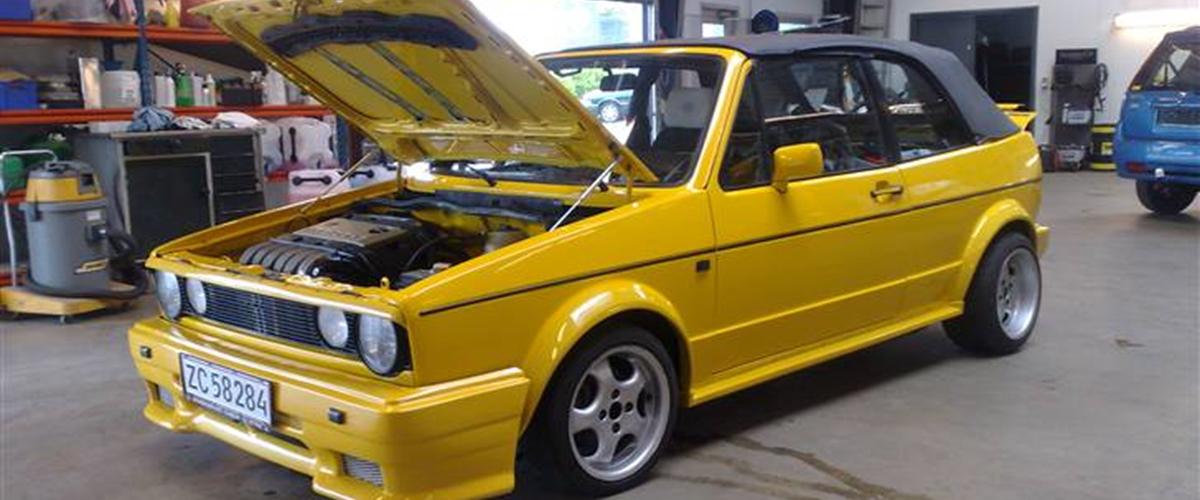 VW Golf1 Cabriolet VR6 turbo - 1978 - Bilen er stadig under opbygni...