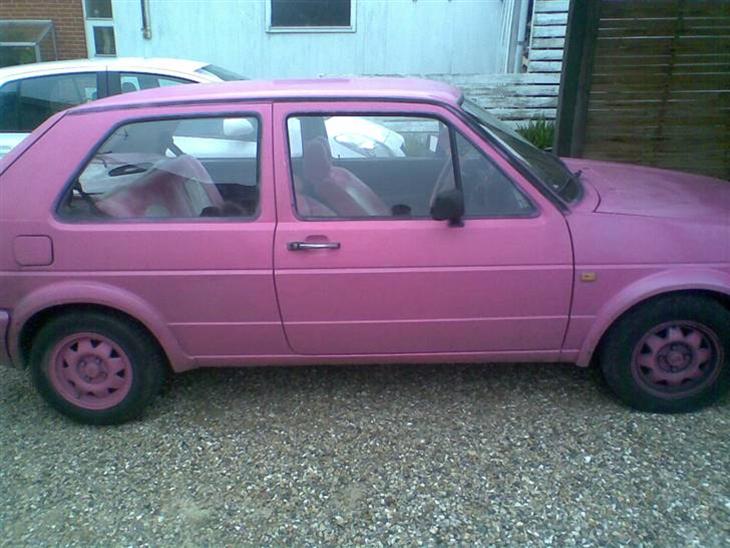 VW Golf 1,6D PINK *solg* - 1988 - er lidt rust i undervogn og r...