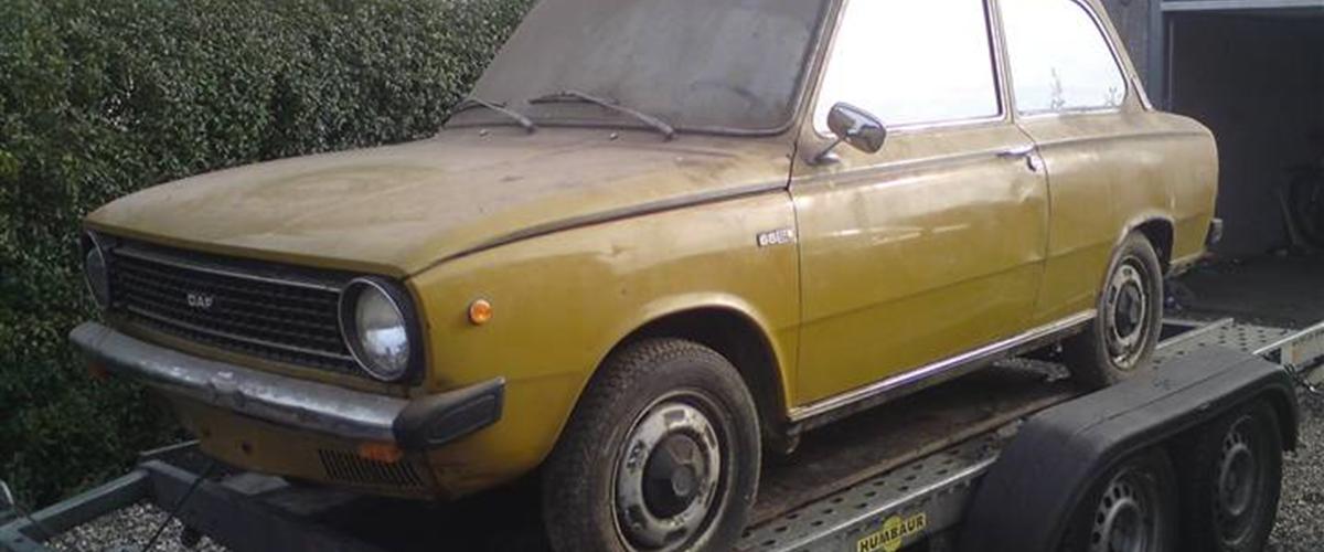 DAF 66 SL SOLGT - 1973 - bilen er en 1´rne. med et gea...