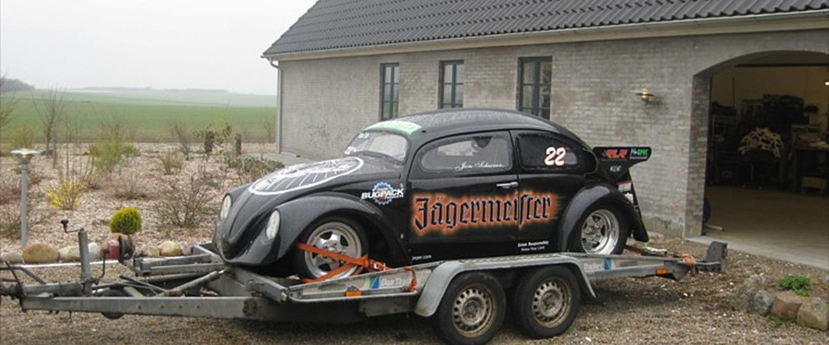 VW bobbel RLR Dragracer - 1962 - håber på en 9 sec tid i somme...