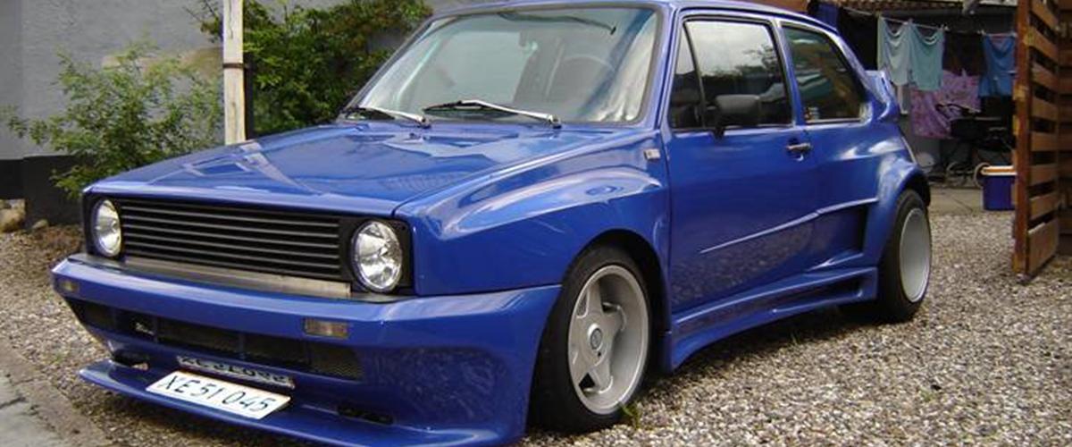 VW Golf 1 gto - 1980 - Den er udbygget 16 cm i hver ...