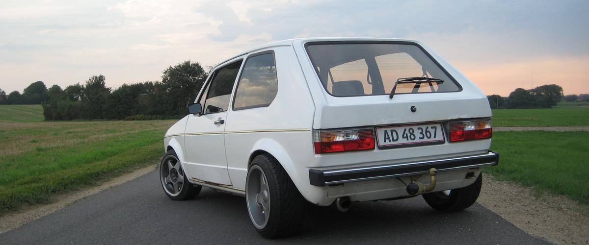 VW golf 1 turbo - 1983 - har ikke haft bilen i så læng...