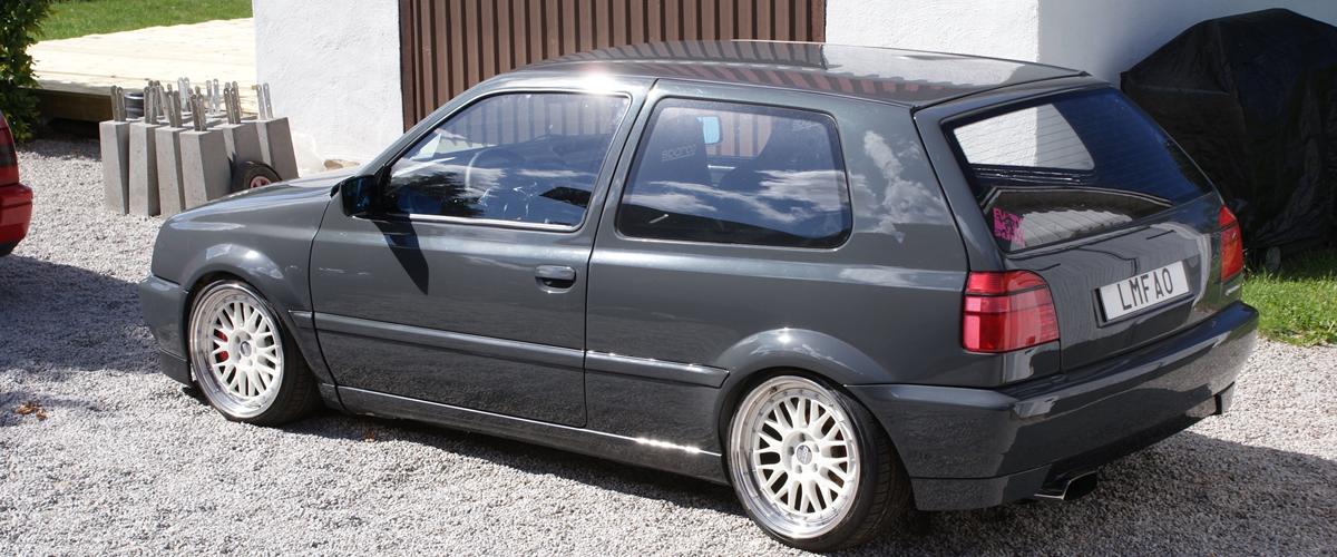 VW Golf 3 vr6 turbo 4motion - 1997 - Ingen sponsore, men en kæmpe ...