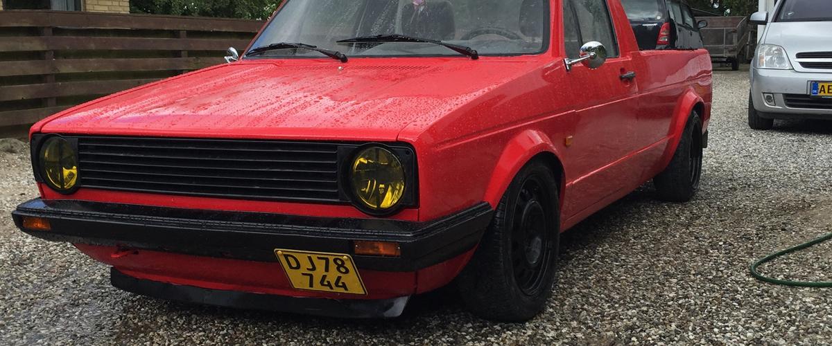 VW caddy mk1 - 1988 - denne bil er min hverdags bil...