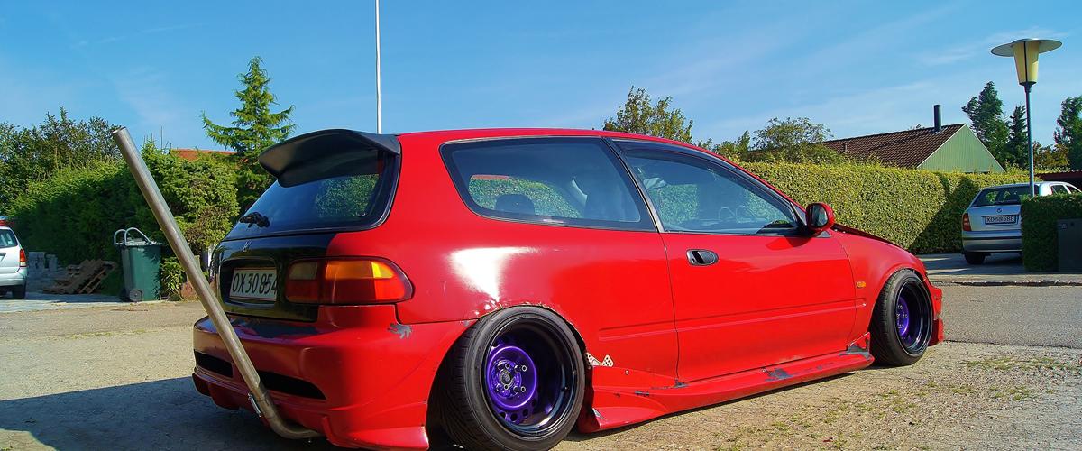 Honda Civic EG STATIC - 1992 - STATIC og MAX CAMBER. frihøjd...
