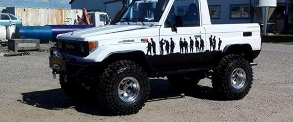 Toyota Land cruiser bj73 - 1986 - Lækker bil, som tager hårdt a...