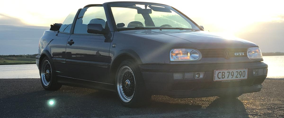 VW Golf 3 Cabriolet - 1994 - Bilen har tidligere været rød...
