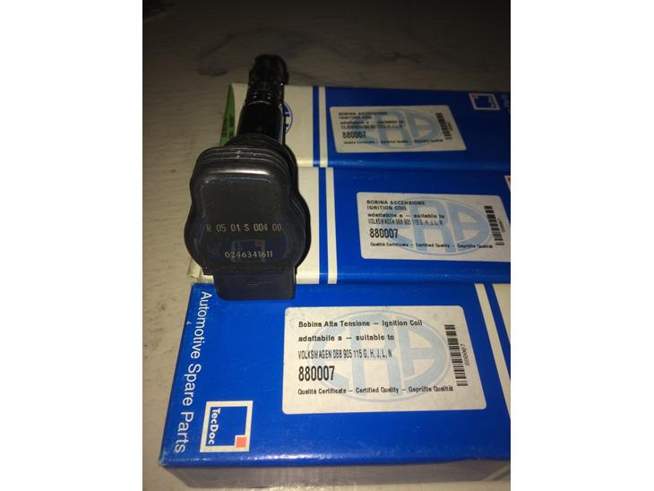 VAG tændspoler - kr. 1500 - brugte reservedele