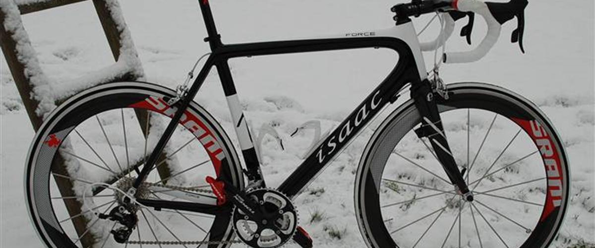 Isaac force - Racer - kommmer hvid carbon sadelpind...