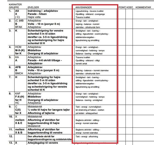 Hvad er vigtige ting at huske i et dressurprogram? - Skrevet af signe kryll *VOLDBYGAARD*