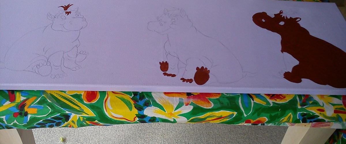 Baby-flodheste 30/8 2011 - Tegninger - Uploadet af Trine Nina J