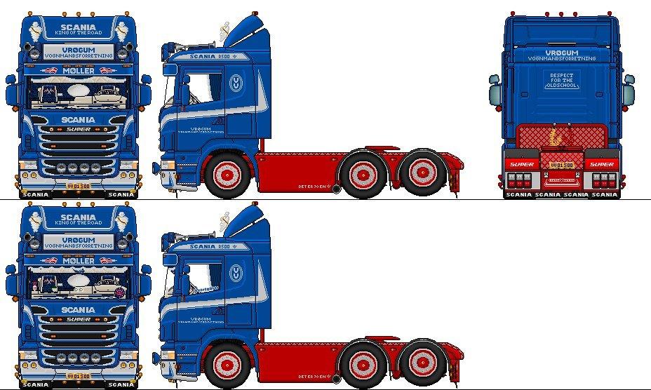 Lastbiltegninger - Styling - Fotos fra Mads G. Møller