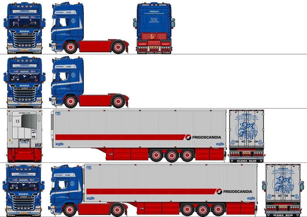 Lastbiltegninger - Styling - Fotos fra Mads G. Møller