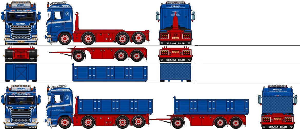 Lastbiltegninger - Styling - Fotos fra Mads G. Møller
