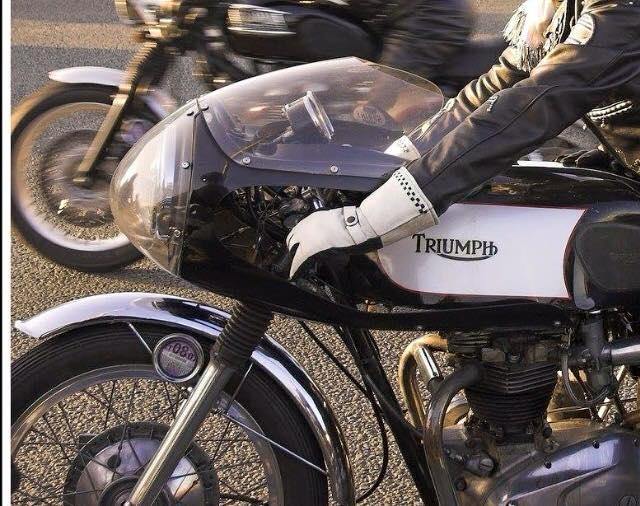Triumph T140 Oil in frame 8V Cafe Racer (PROJEKT) - Billeder af mc-er ...