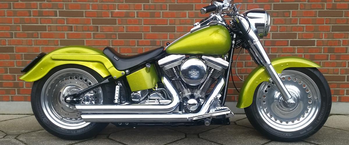 Harley Davidson Fat Boy Fatboy - 1989 - Cyklen er ombygget af tidli...