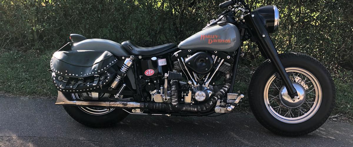 Harley Davidson FLH Electra Glide - 1975 - Ombygget til Bobber af undert...