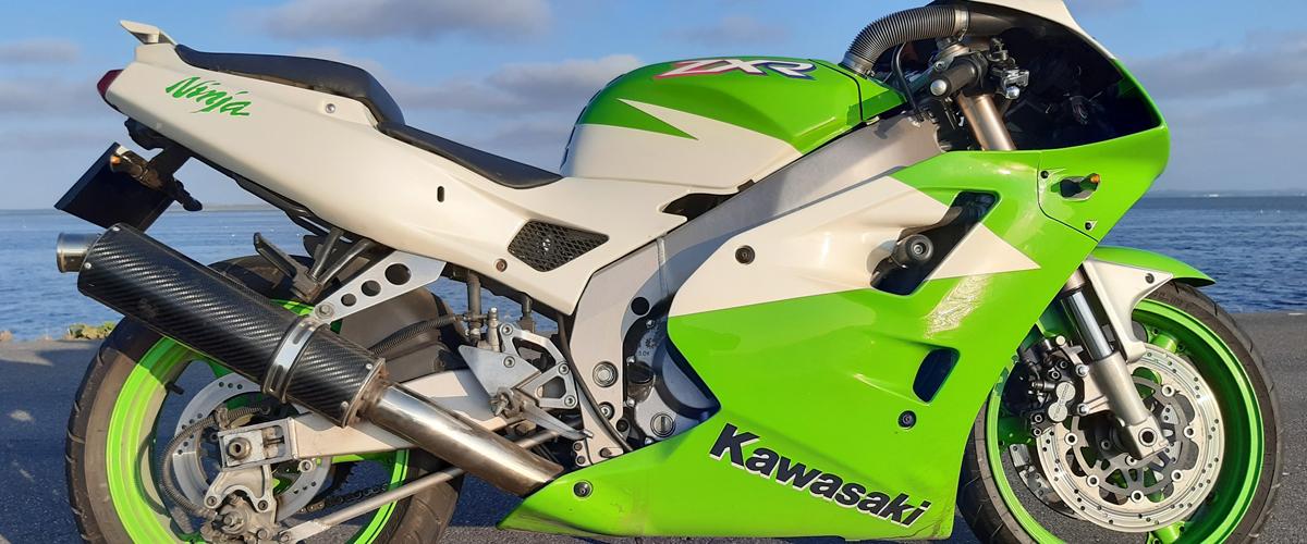 Kawasaki Zxr 400 Ninja - 1997 - Giftig grøn og hurtig som en ...