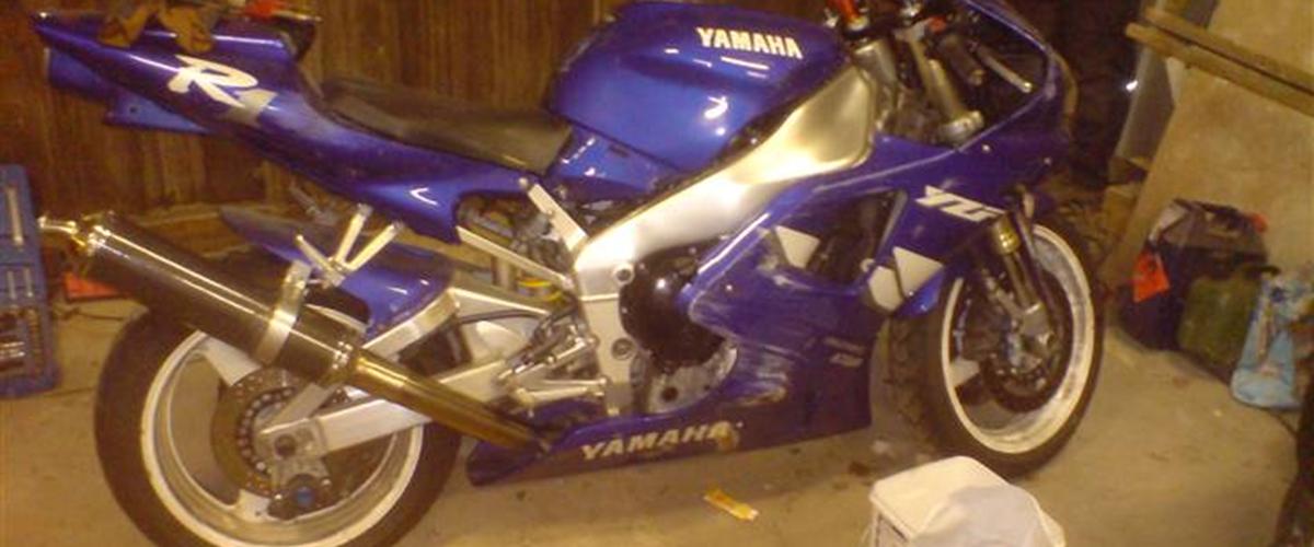 Yamaha R1 Turbo-projekt. (solgt) - 1999 - har monteret turbo på den og ...