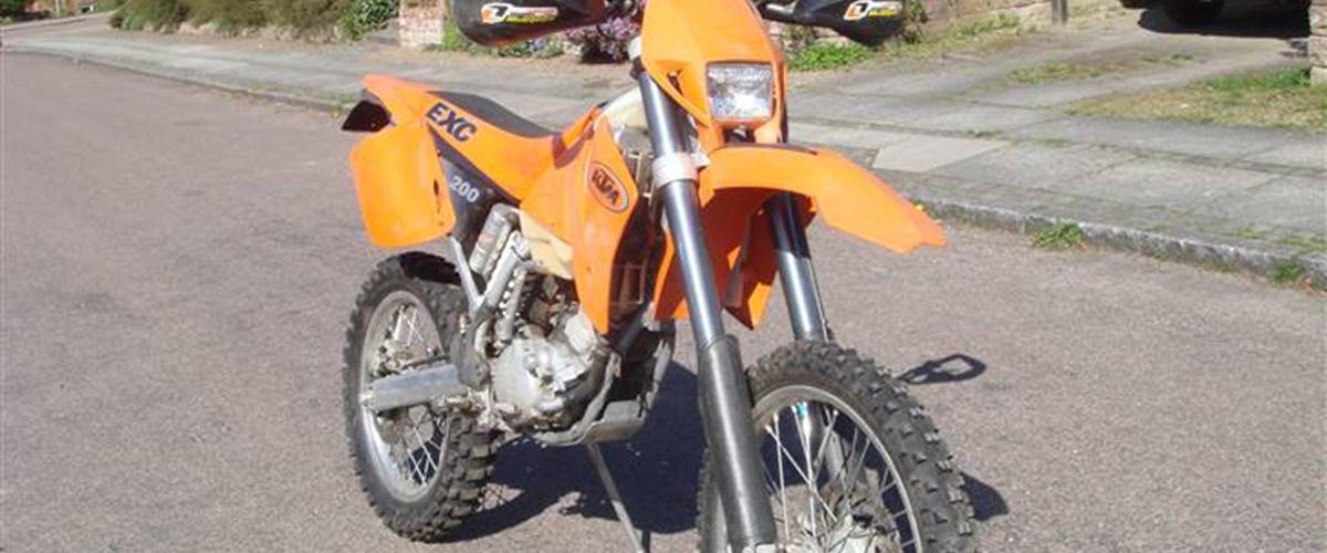 KTM Ktm 200 exc enduro - 2001 - super let og agil cykel.. faa...