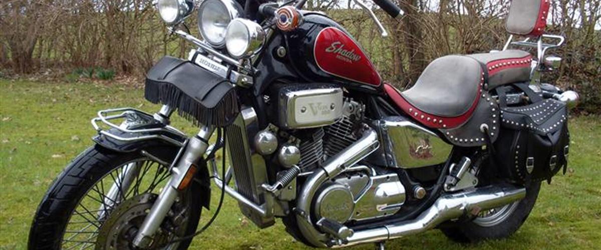 Honda Shadow vt 800 - 1985 - har lige arvet den af min far...