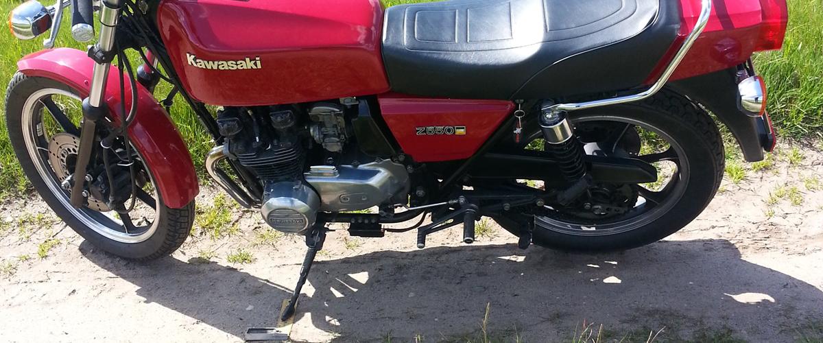 Kawasaki z550 - 1981 - købte den D.16/5-2014 da jeg ...