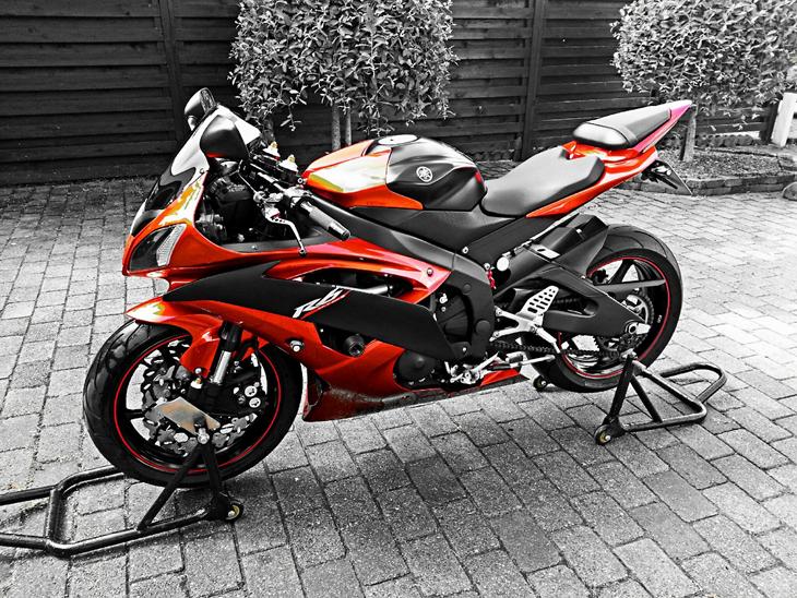 Yamaha YZF R6 - 2008 - Er omlakert i en fed orange/b...