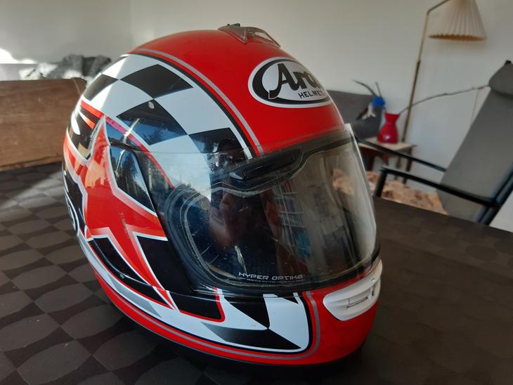 S: Arai Condor Starflag Red str. M - kr. 999 - brugte beklædning