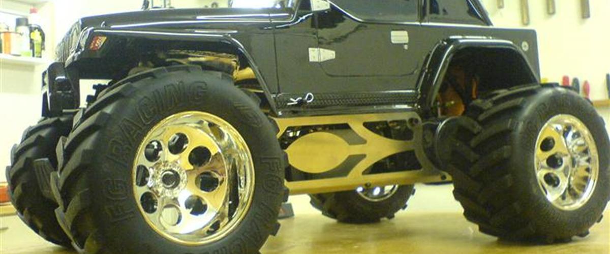 Bil FG Monster Jeep (solgt) - 2008 - super fed Rc ,men den går i s...