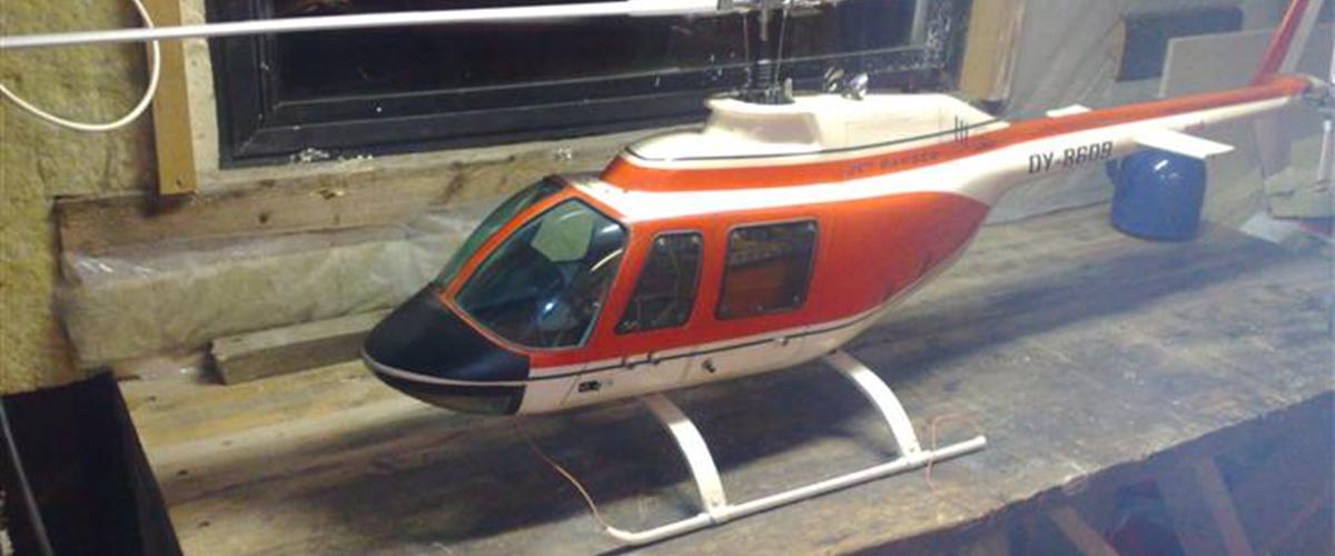 Helikopter Kavan Jet Ranger - 1975 - flyvedygtig scalamodel fra 19...