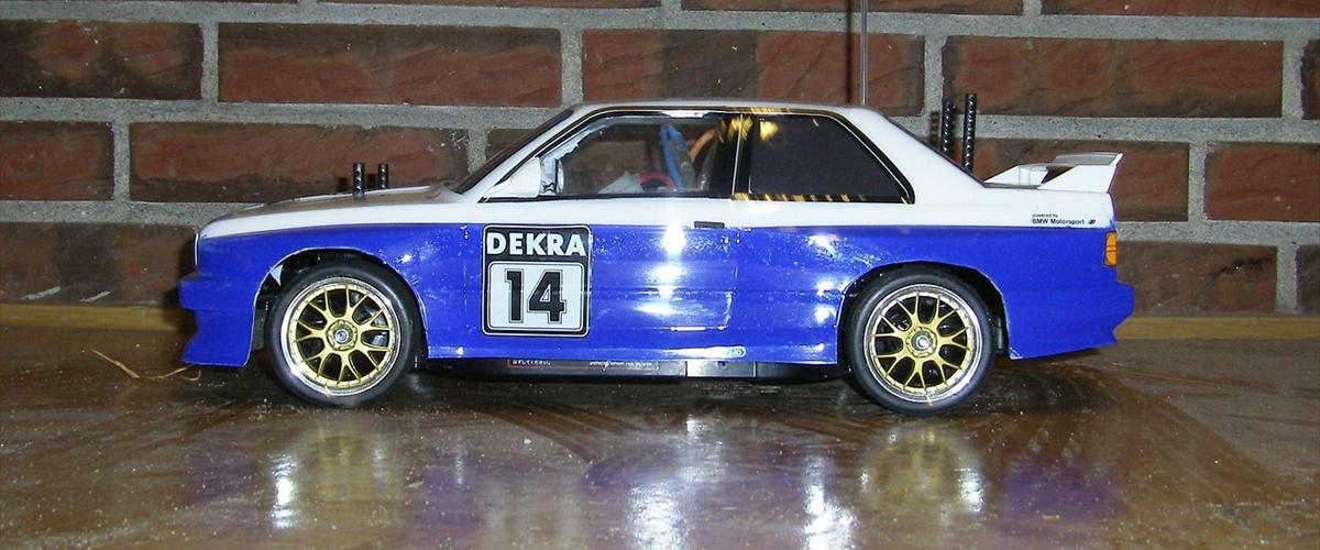 Bil BMW M3 Tamiya TT-01 - 2011 - Første forsøg på at male en b...