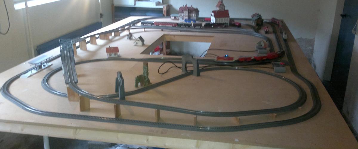 Tog Märklin bane - 2008 - Det her er min "lille" bane j...