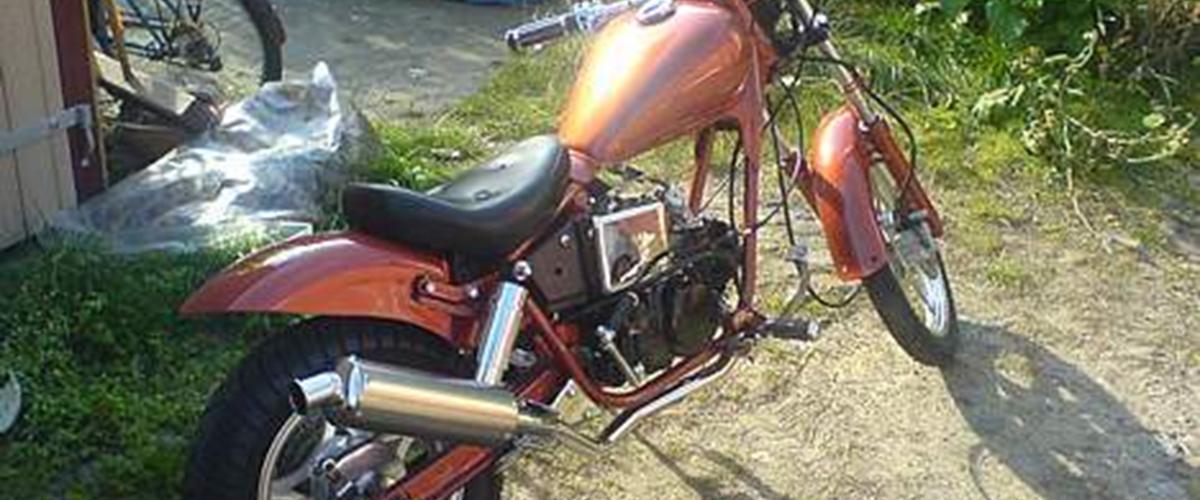 Kinroad Chopper custom "SOLGT" - 2005 - Den er bare vild og har en AL...