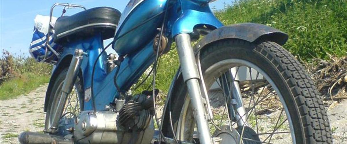 Tomos Cross S 4L - 1972 - den ser fin ud.og alt virker....