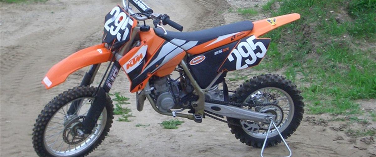 KTM 85 cc lav til solgt - 2005 - Går på baghjul i anden trejde...