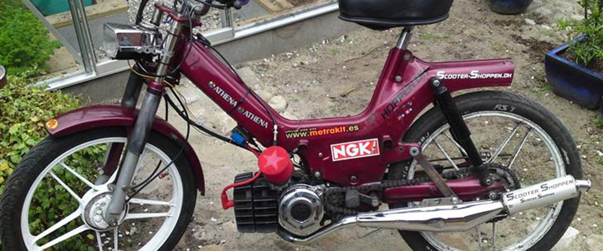 Puch Maxi KL 2 Gears 75ccm - - Det er en grim farve lak, og ...