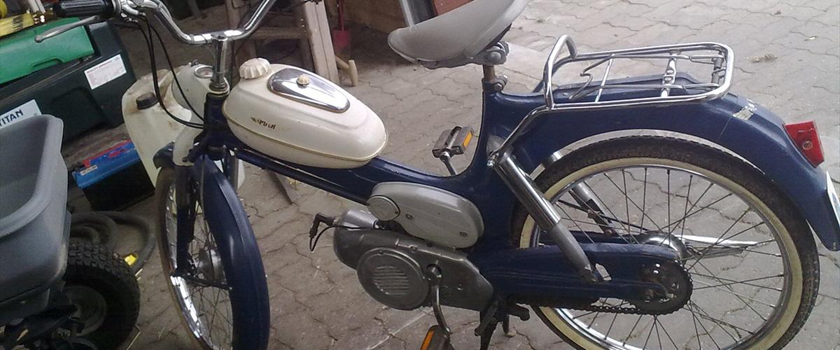 Puch Ms 50 - 1956 - fin gammel knallert den køre ...