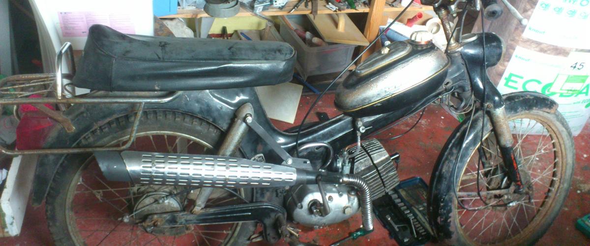 Puch Ms 50 - 1977 - Den har stået stille i lang t...