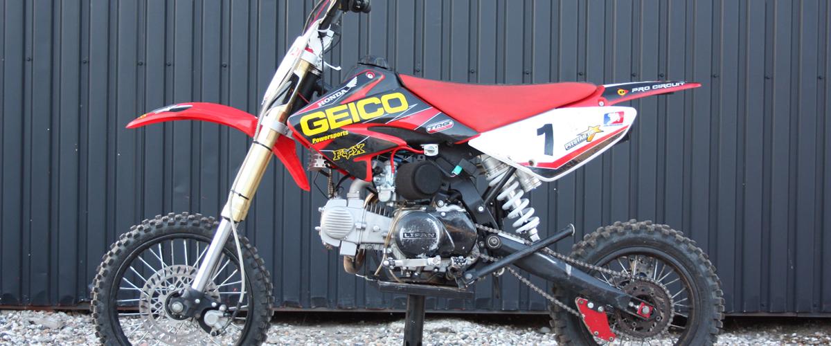 Pitstar Stomp YX 140 cc CFR 70 - 2013 - Meget hissig crf 70! Går supe...