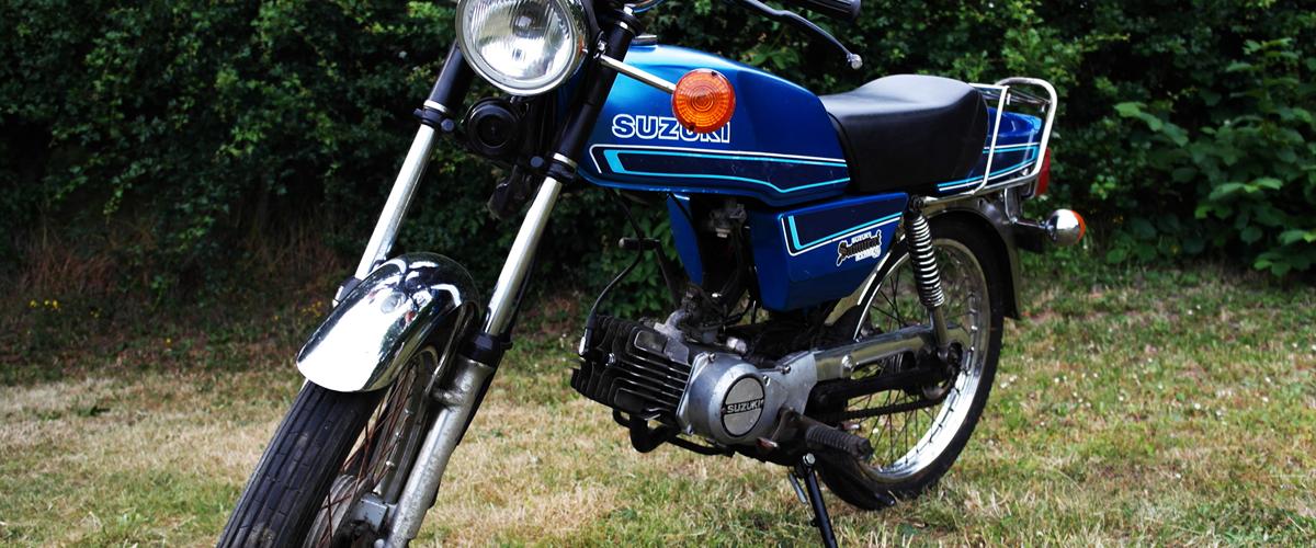 Suzuki DM50 - Samurai - "Den blå" - 1985 - Helt original og ikke renover...