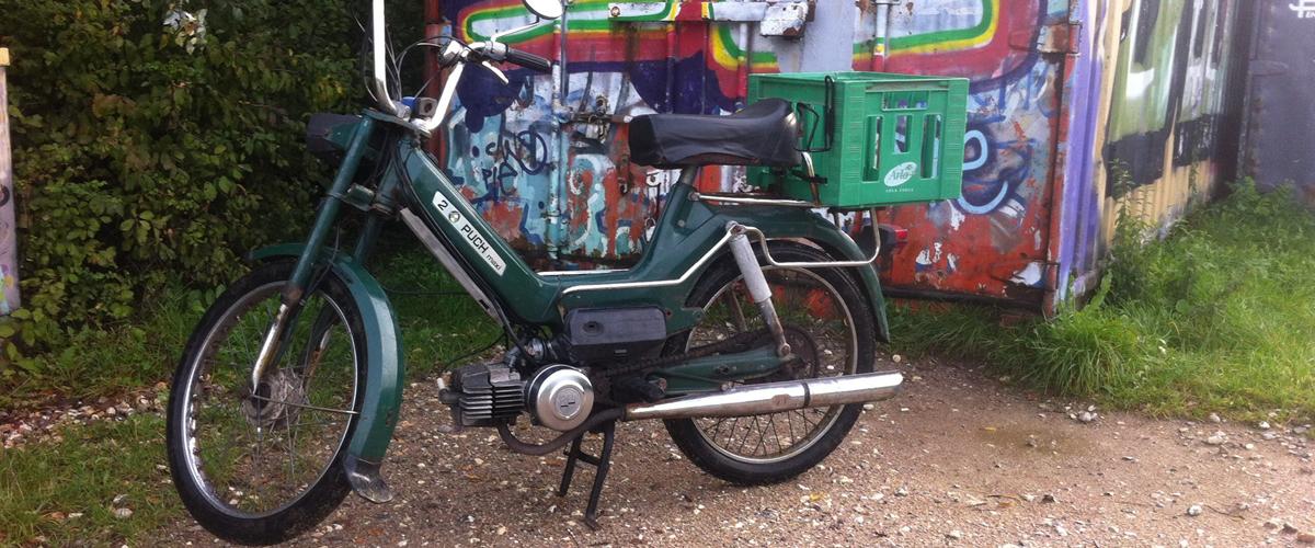 Puch Maxi 2 gear - 1974 - Den ser næsten ud som den ska...