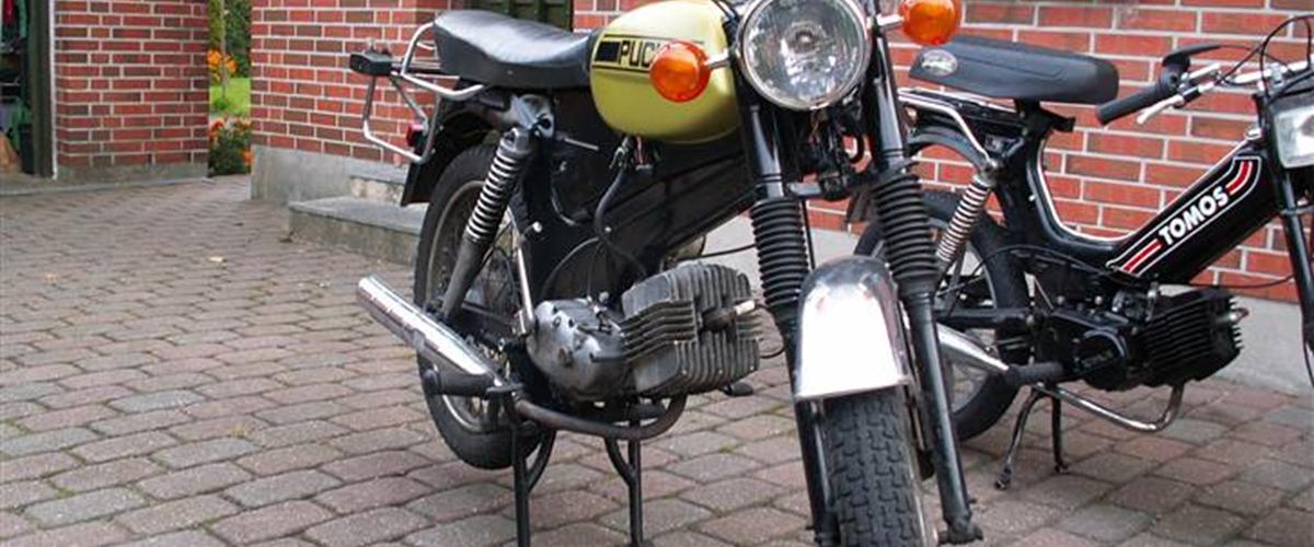 Puch vz 50 flagskib(projekt) - 1975 - Den er kommet på hjul og køre...