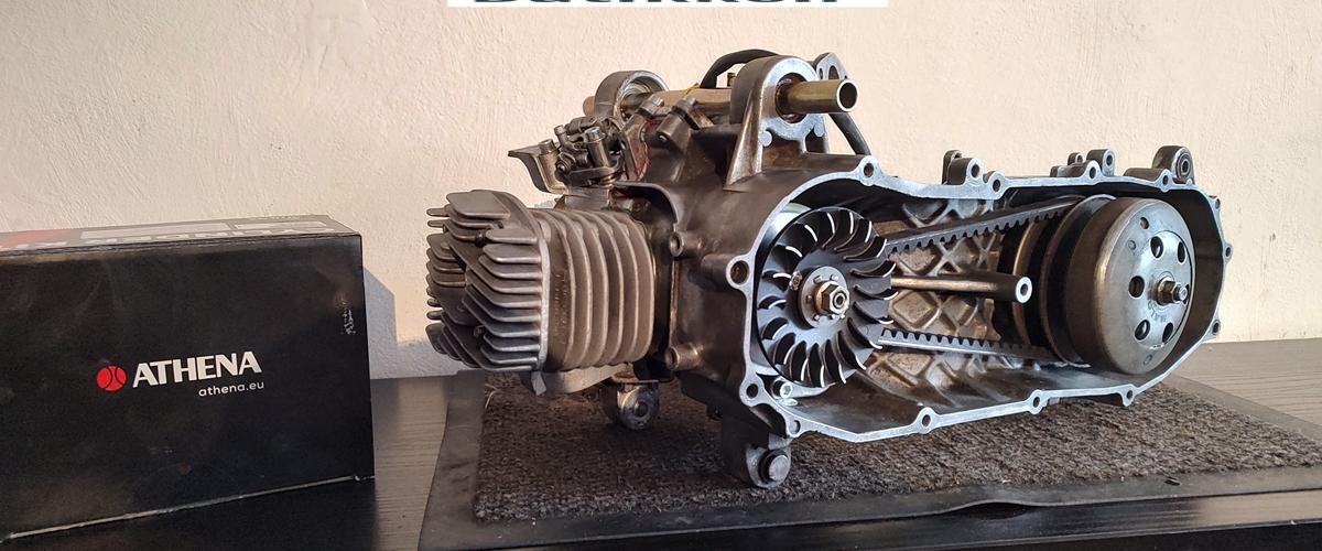 SOLGT 70cc Athena racing PGO-motor med racing krumtap, malossi vario og ...