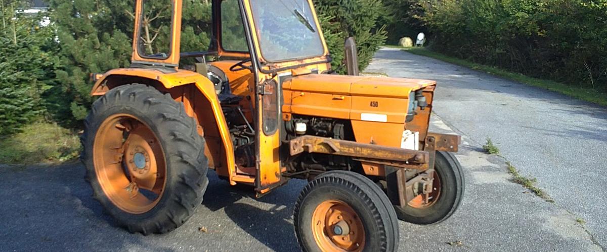 Fiat 450 - - Dejlig traktor der starter hv...
