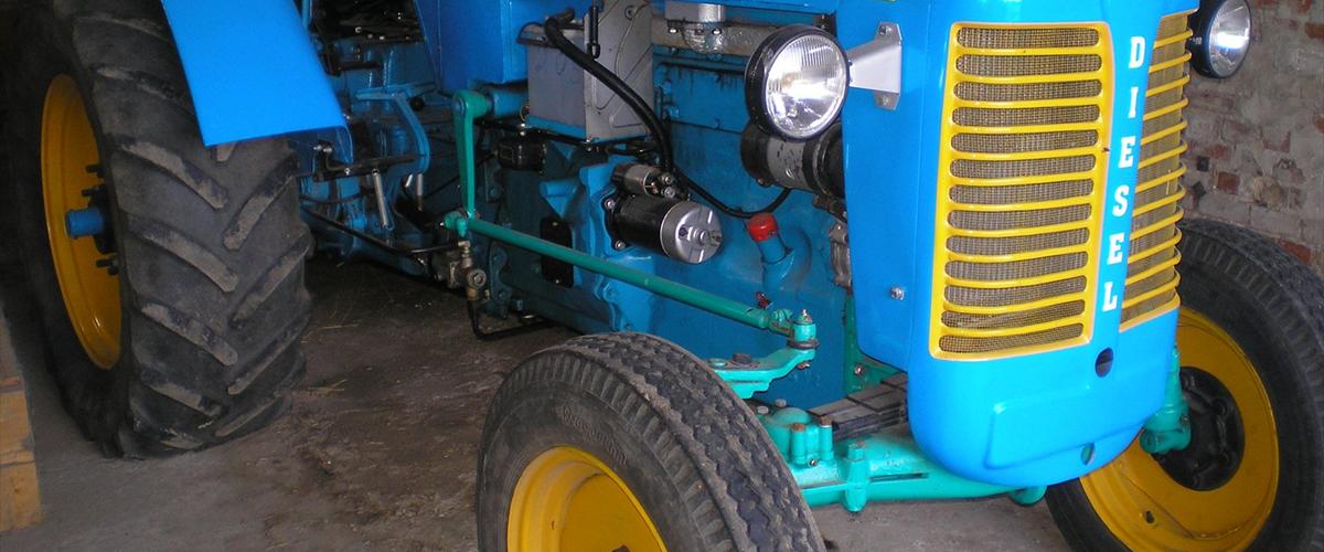 Zetor 50 super - 1958 - har den fine blå farve for de...